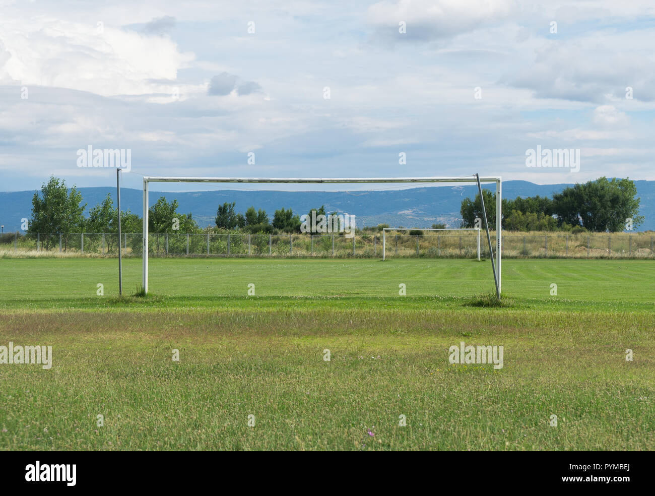 Image of Outdoor football school stadium Stock Photo - Alamy