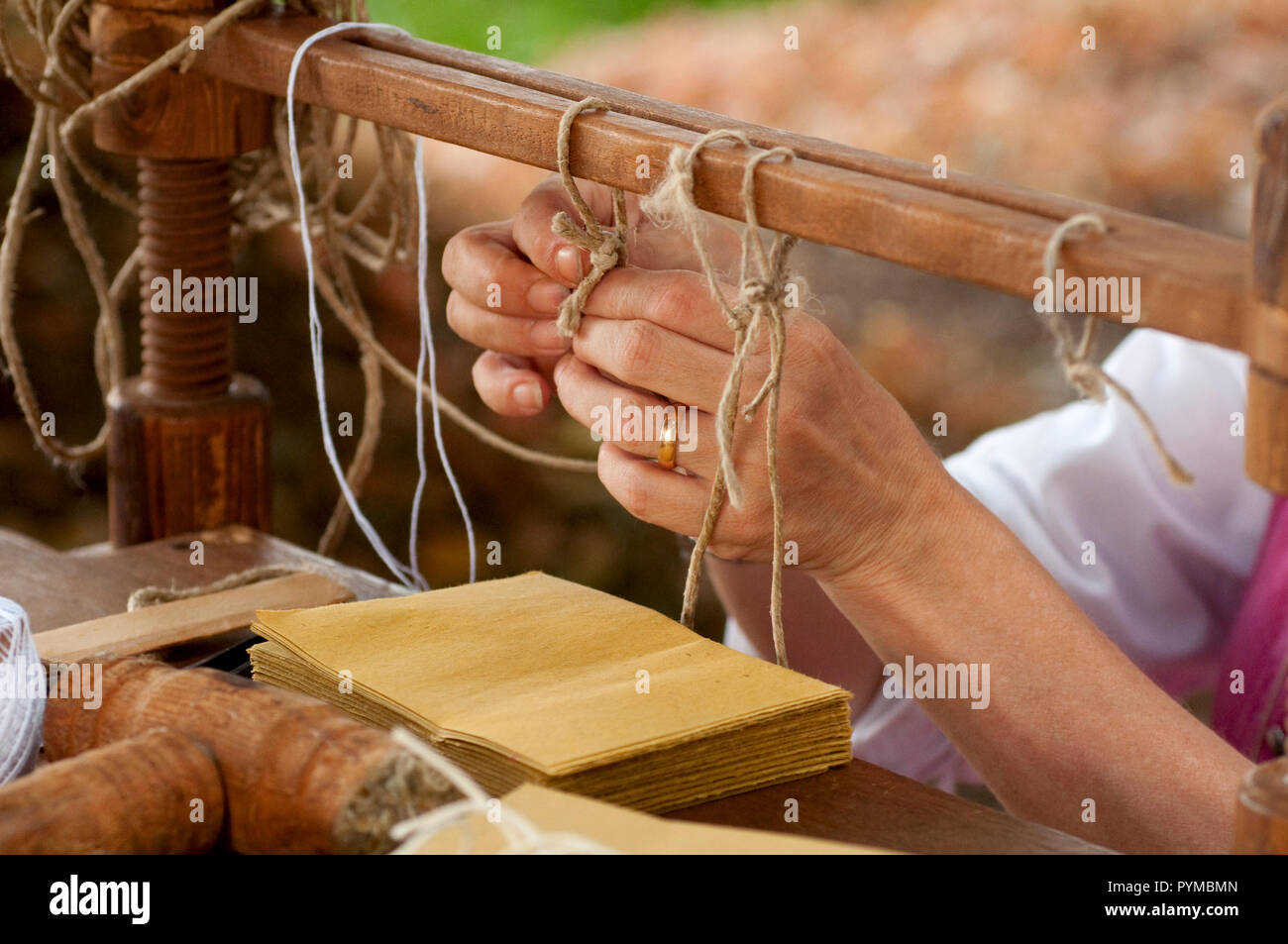 Woman binding hi-res stock photography and images - Alamy