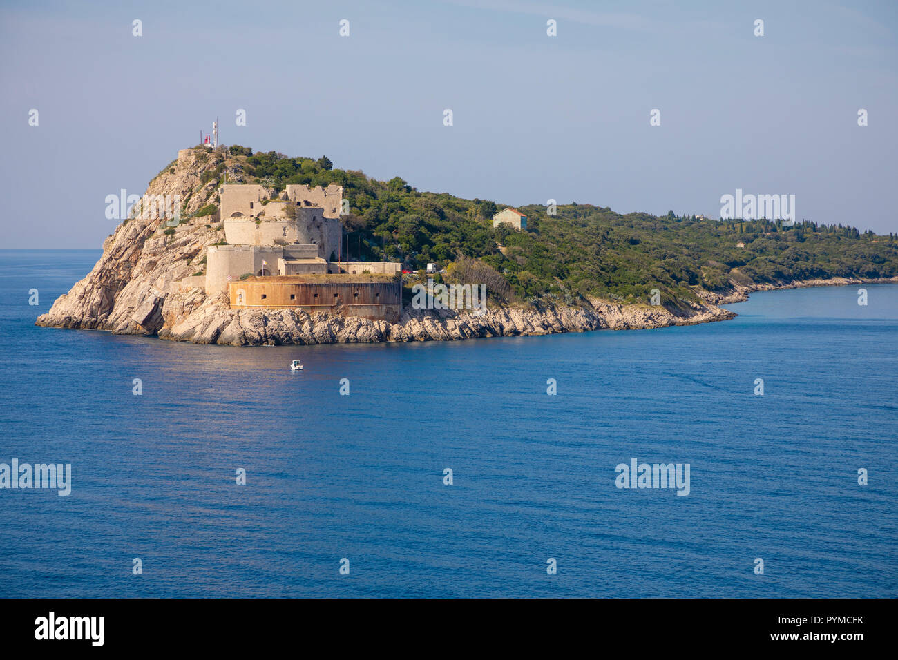 Rt Ostra Light is point extremity of a narrow and rocky peninsula ...
