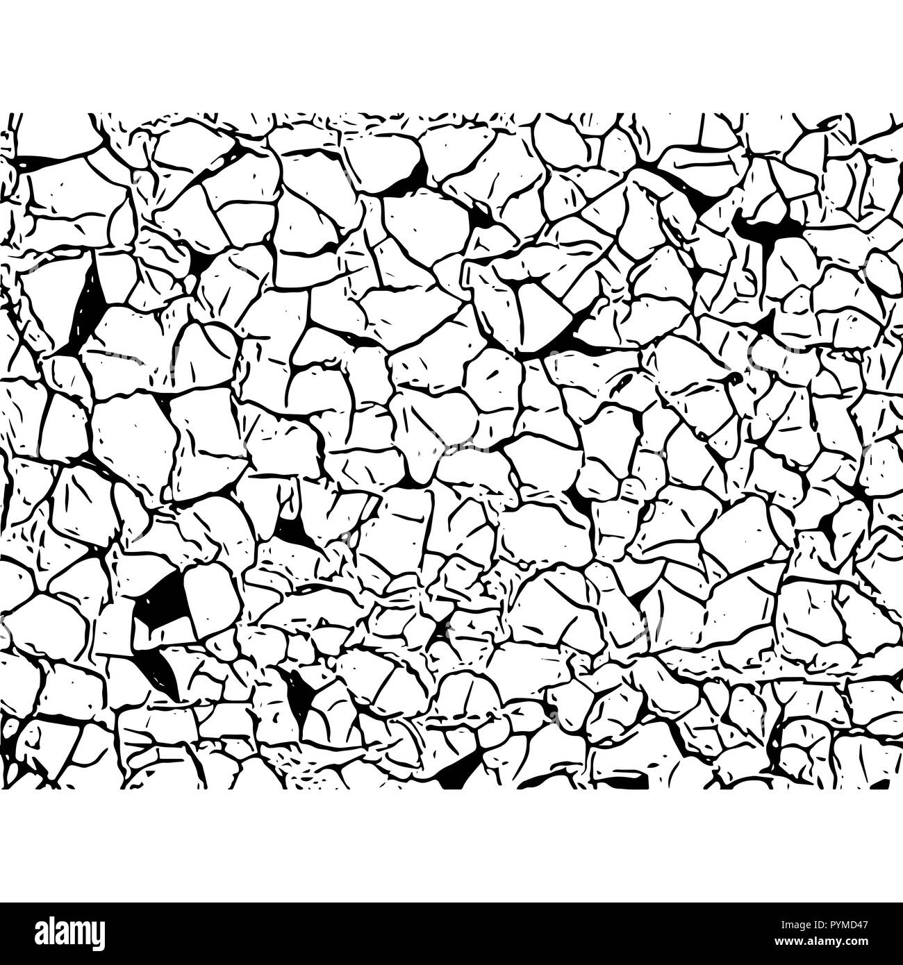 Cracked texture. Cracks and scratches. Vector grunge illustration Stock ...