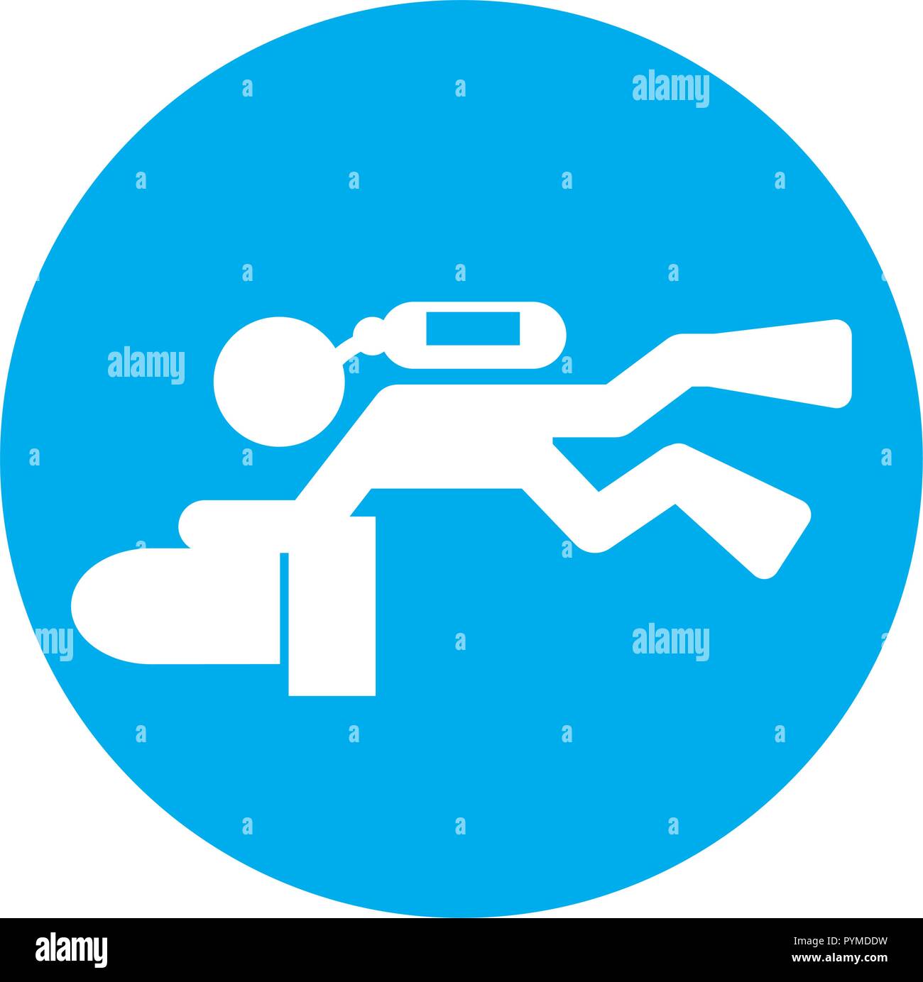 Scuba diver pictogram hi-res stock photography and images - Alamy