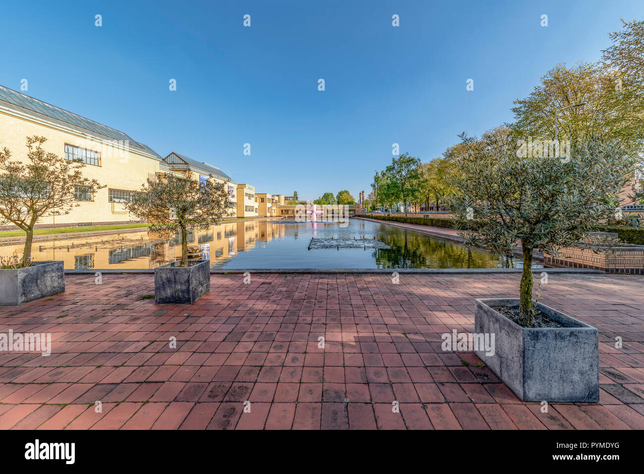 THE HAGUE, 7 May 2018 - Reflection of the Museon, the municipality ...