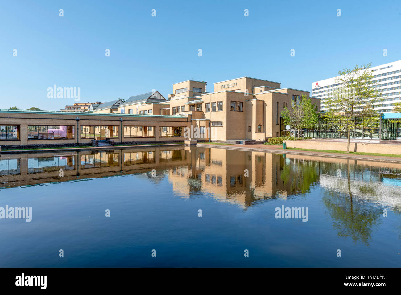THE HAGUE, 7 May 2018 - Reflection of the Museon, the municipality ...