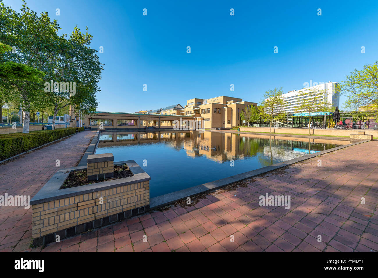 THE HAGUE, 7 May 2018 - Reflection of the Museon, the municipality ...