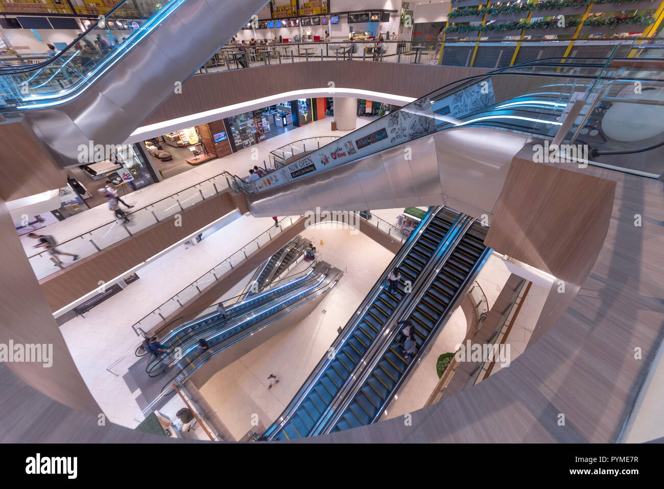 PETALING JAYA, 24 July 2018 - Interior view of Up Town shopping mall ...
