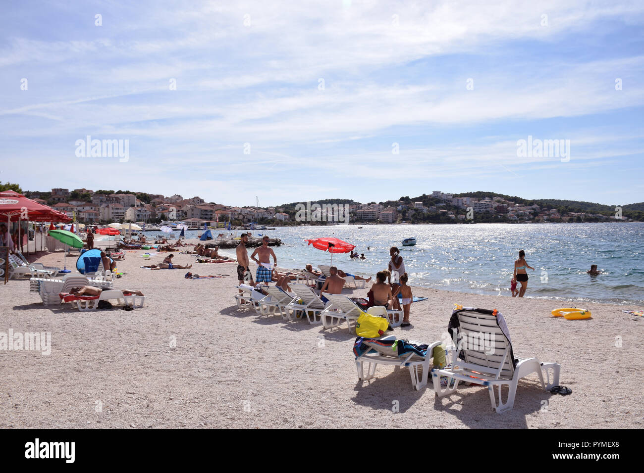 Okrug Gornji beach, Ciovo island, Croatia, Sep 2018 Stock Photo - Alamy