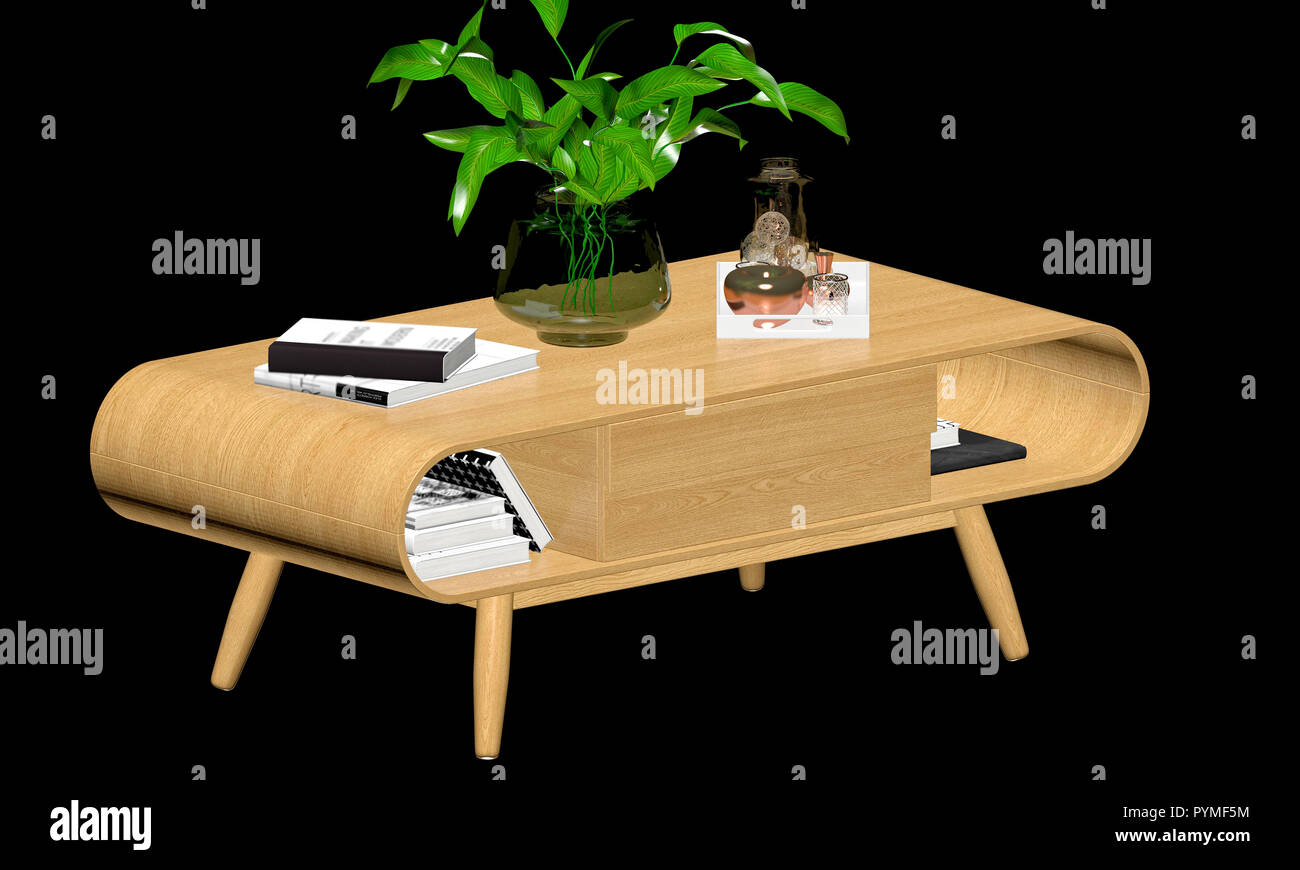 3d render Coffee Table Stock Photo - Alamy