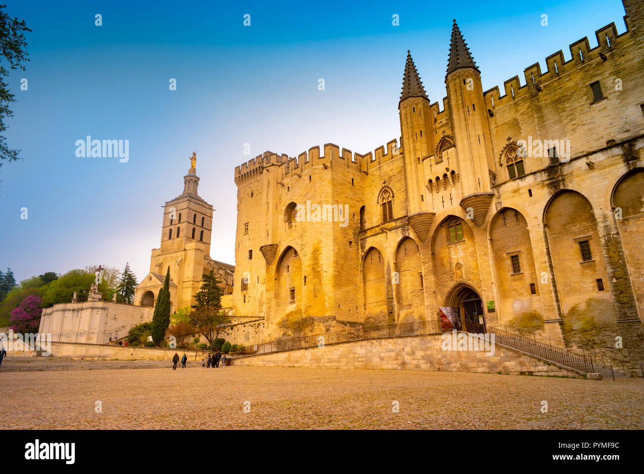 Popes' Palace of Avignon, in Southern France Stock Photo - Alamy