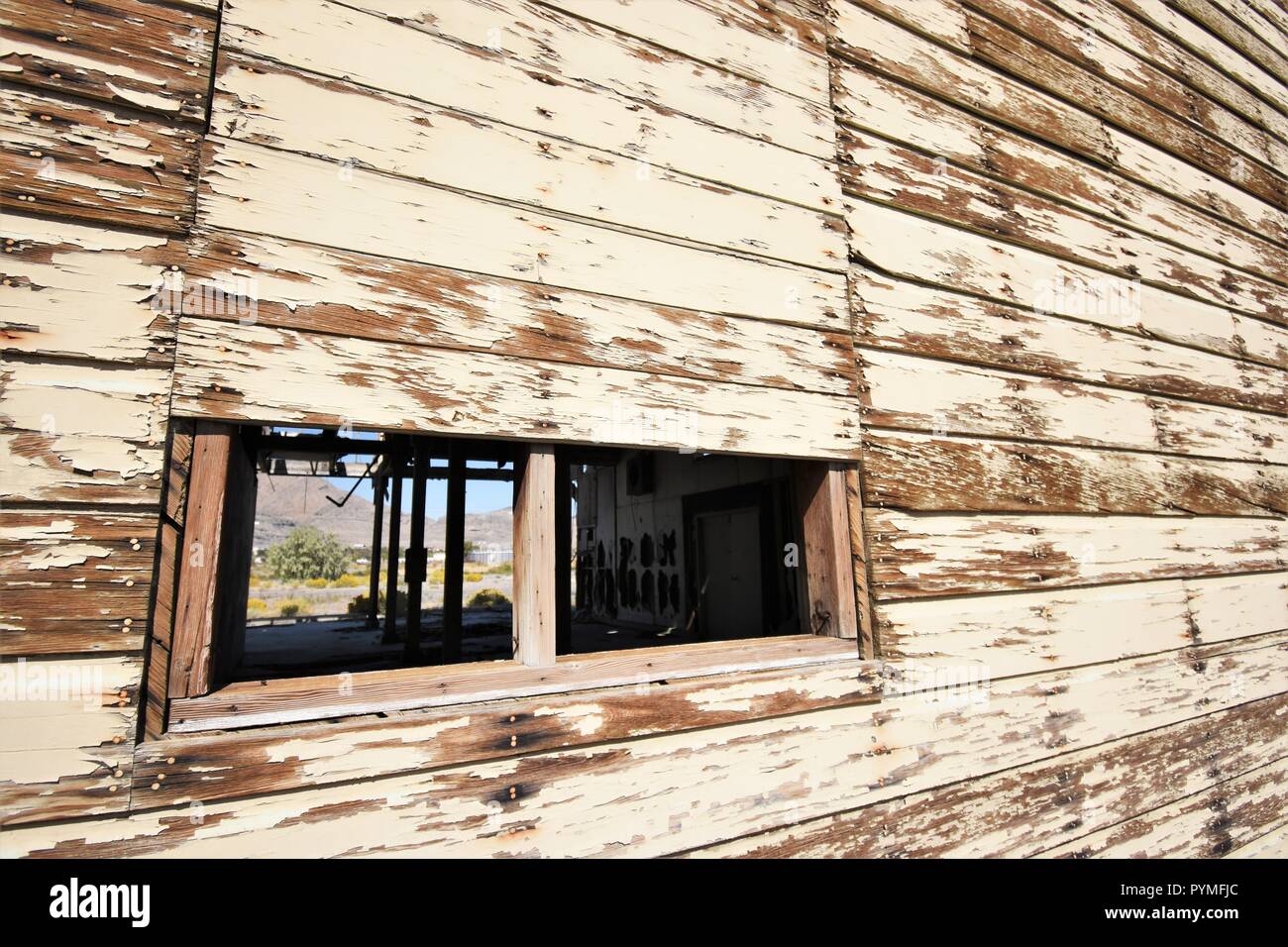 Deserted buildings waiting to be put back to use in the high deserts of ...