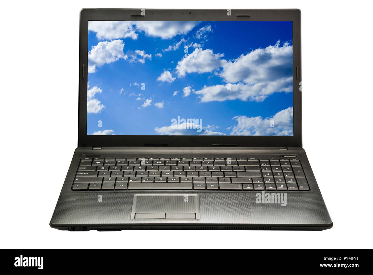 laptop isolated on a white background Stock Photo - Alamy