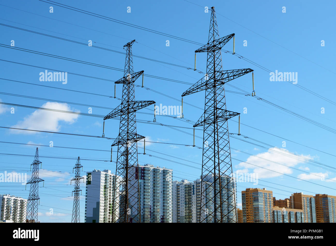 Electric current transmission line.Designed for power transmission.It ...