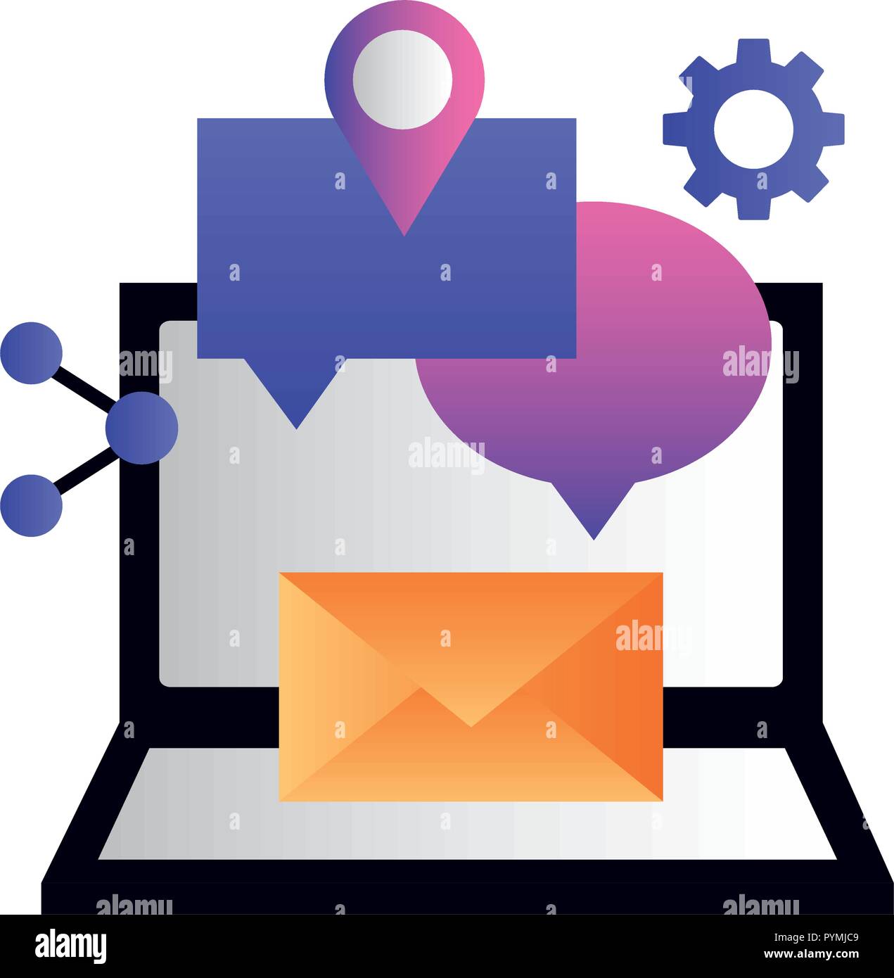 social media digital Stock Vector Image & Art - Alamy