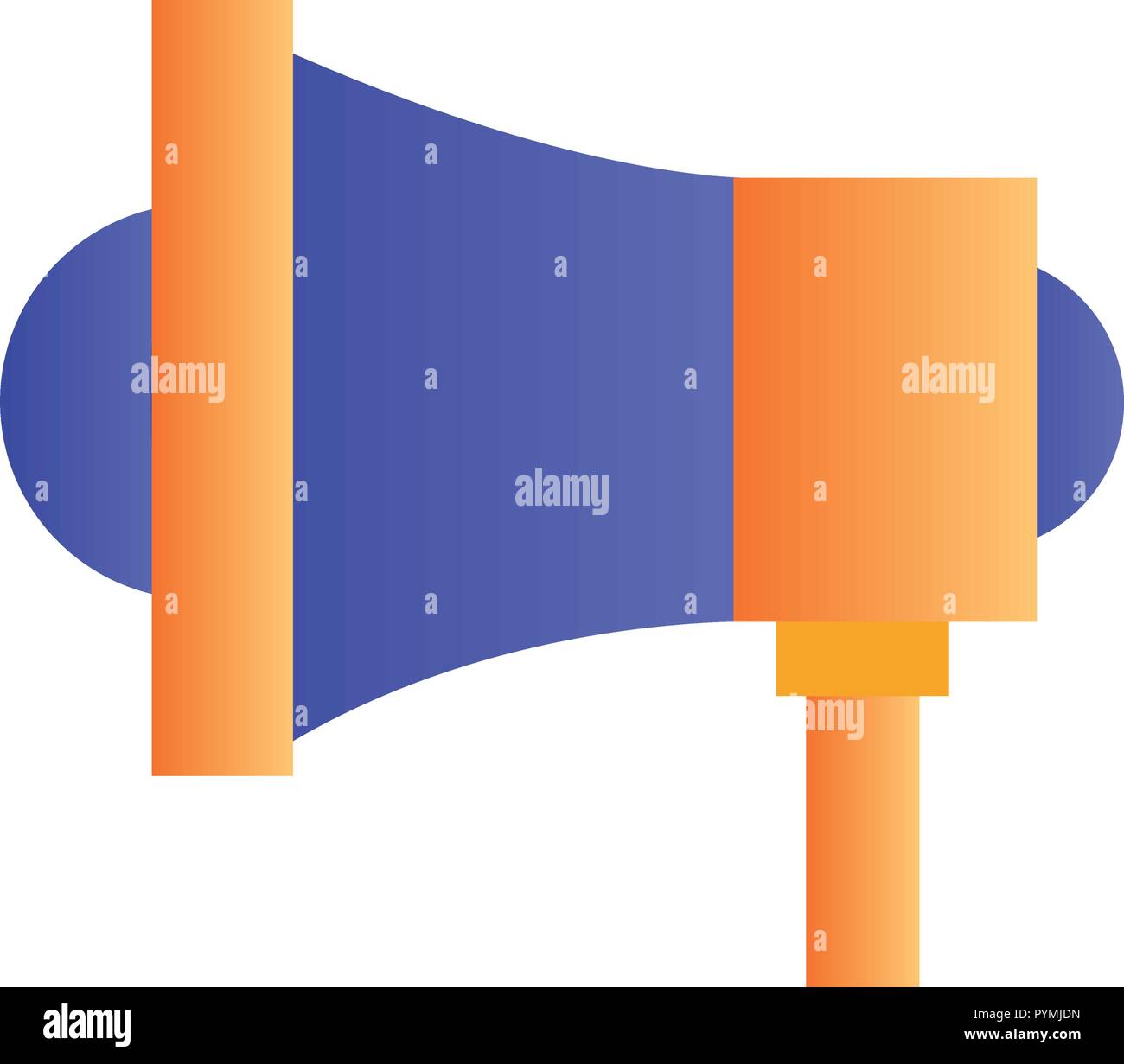 megaphone advertising on white background Stock Vector Image & Art - Alamy