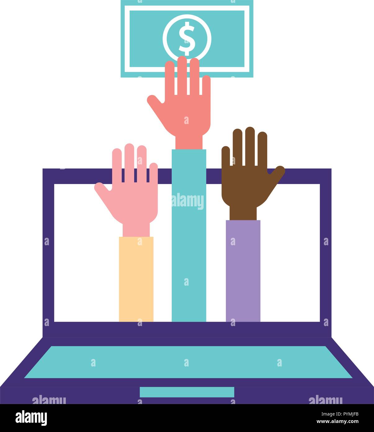 volunteers help work Stock Vector Image & Art - Alamy