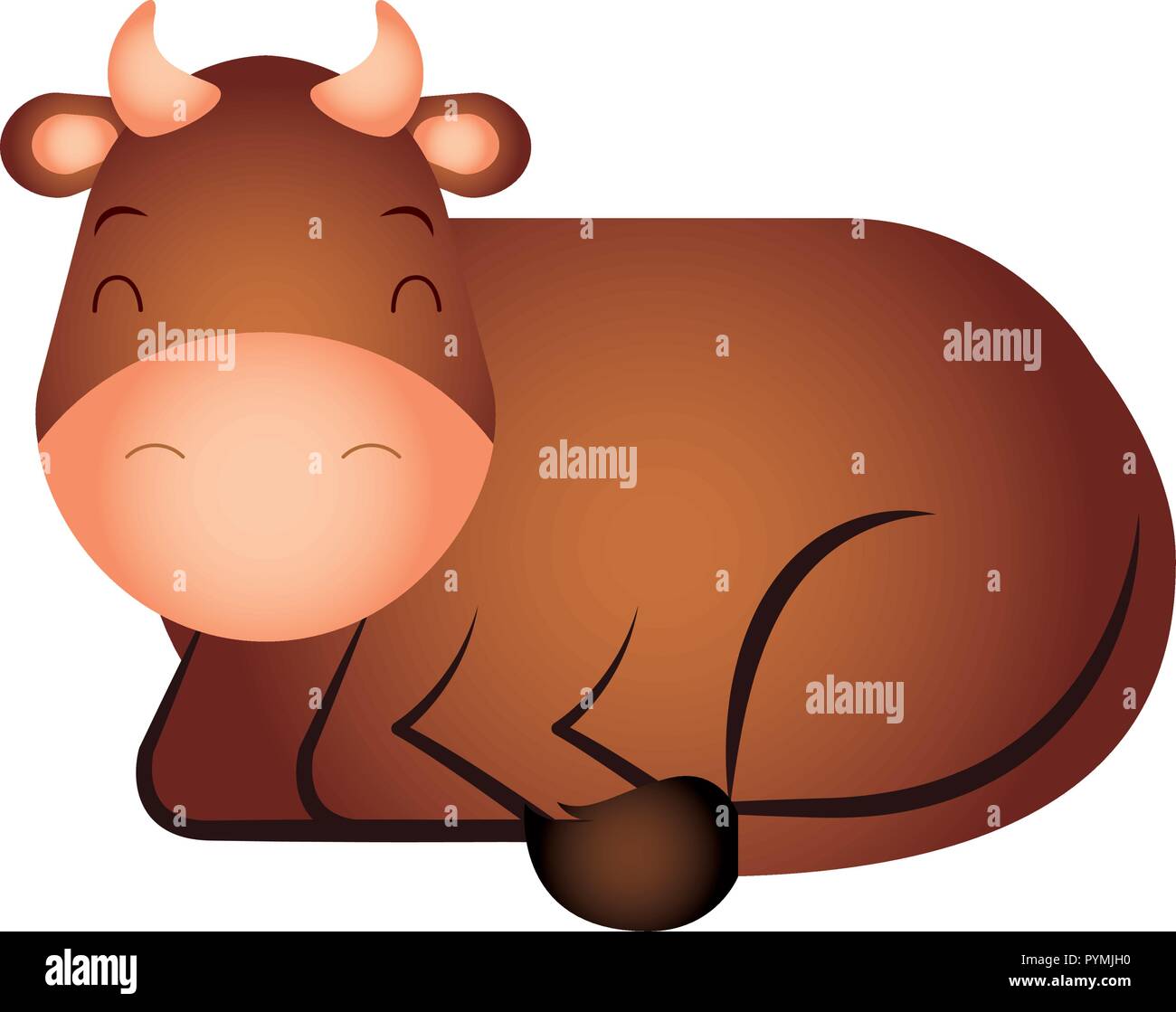 cow cartoon animal wild life Stock Vector Image & Art - Alamy