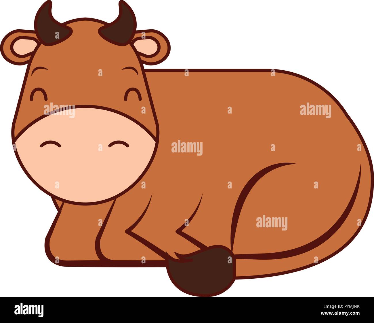 cow cartoon animal wild life Stock Vector Image & Art - Alamy