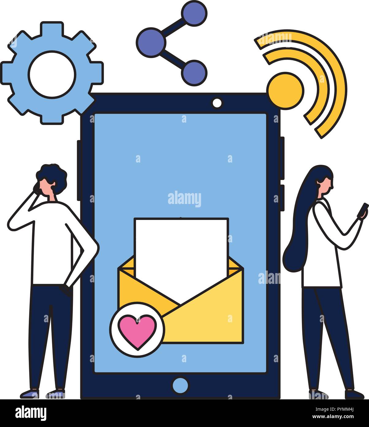 Computer keyboard logo social Stock Vector Images - Alamy