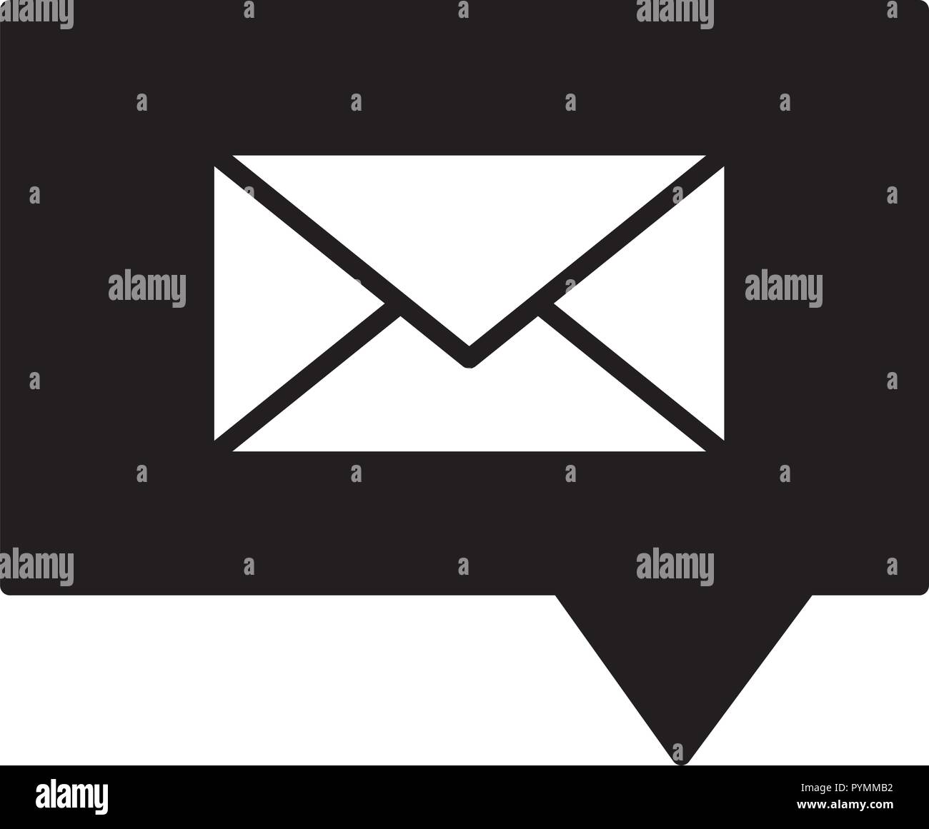 speech bubble email message communication Stock Vector Image & Art - Alamy