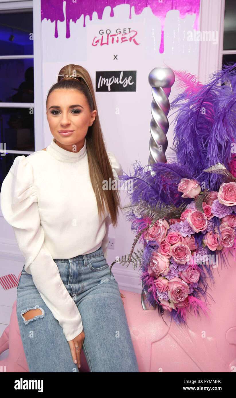 Dani Dyer at the Impulse Body Mist launch. The event celebrated the new ...