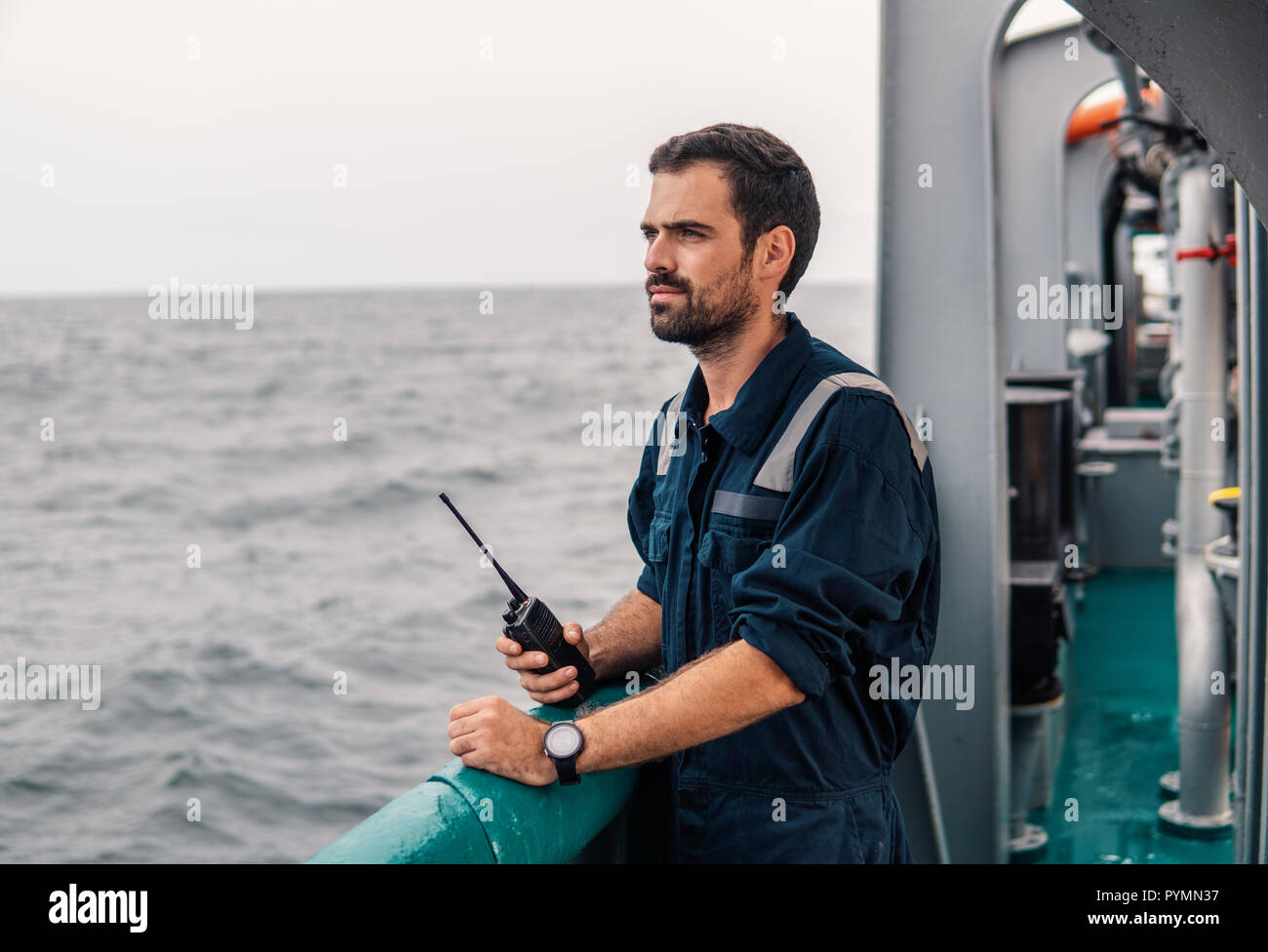 Deck officer on offshore vessel hi-res stock photography and images - Alamy