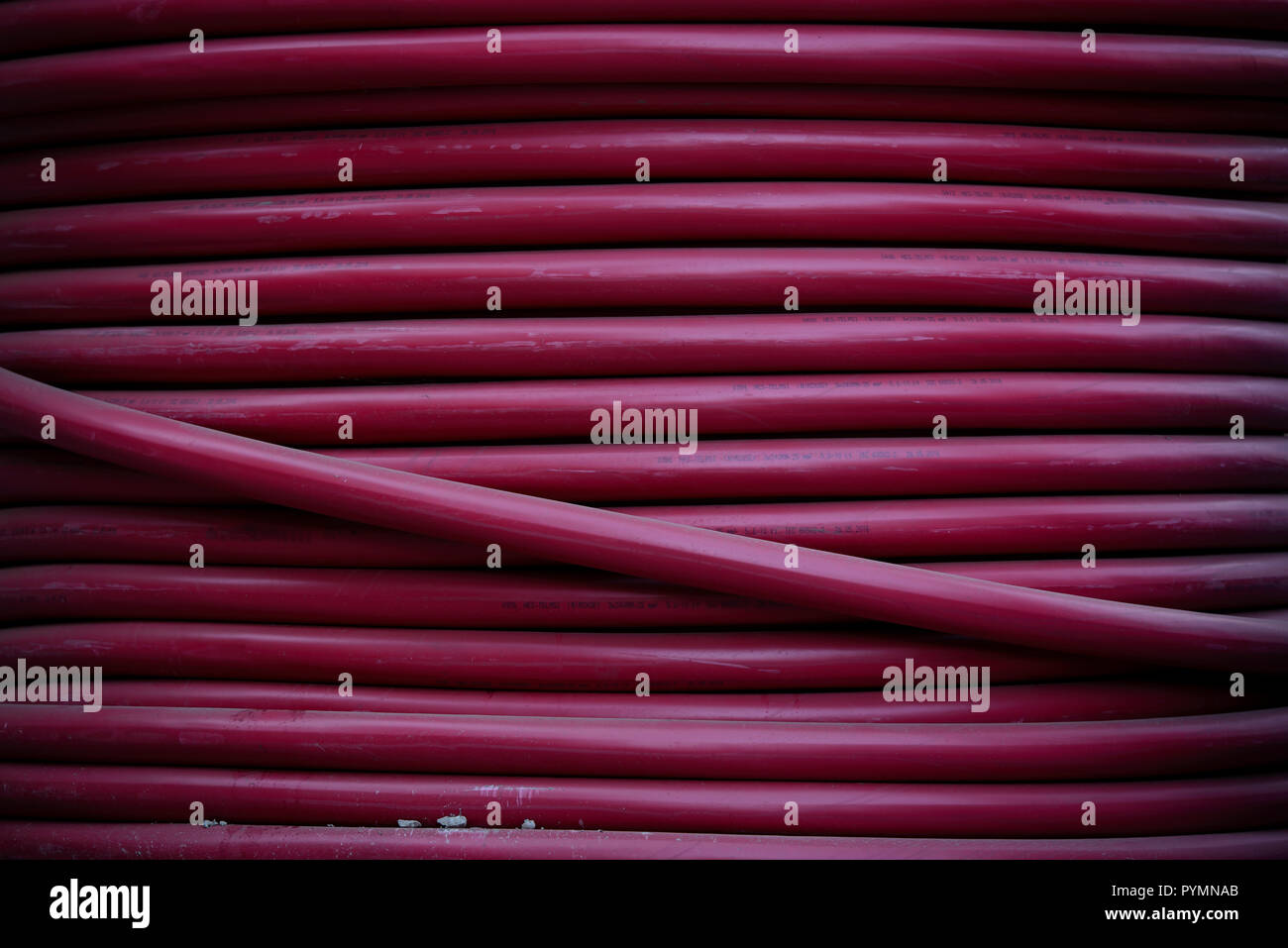 Red spiral cable hi-res stock photography and images - Alamy