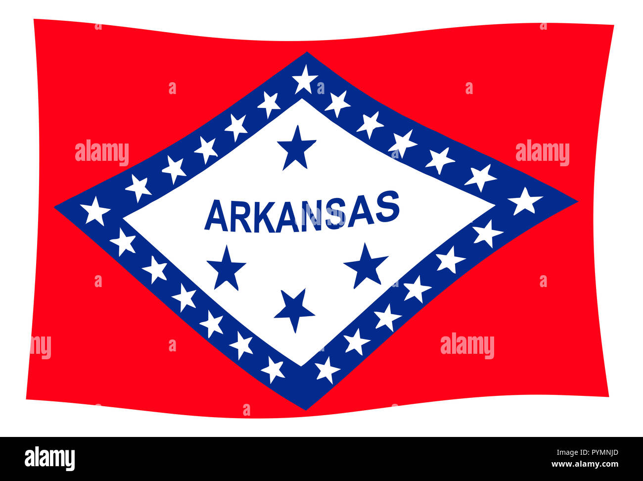 Arkansas flag waving hi-res stock photography and images - Alamy