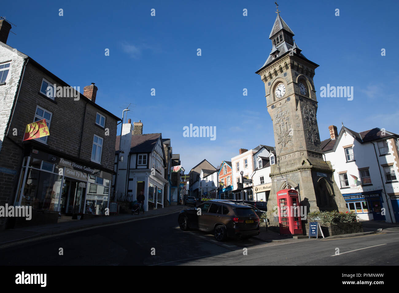 Knighton clock tower hi-res stock photography and images - Alamy