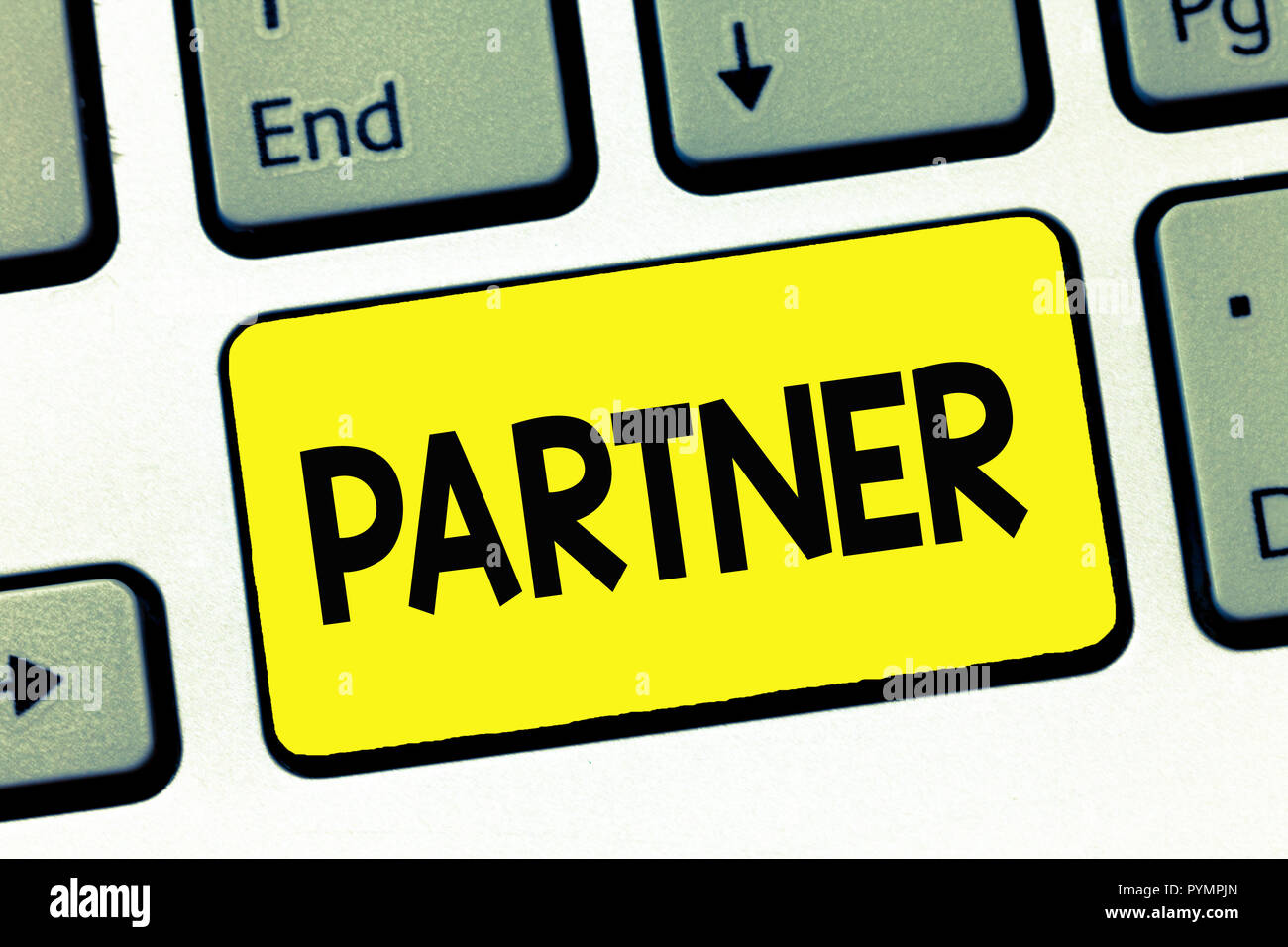 Word writing text Partner. Business concept for People engaged together ...