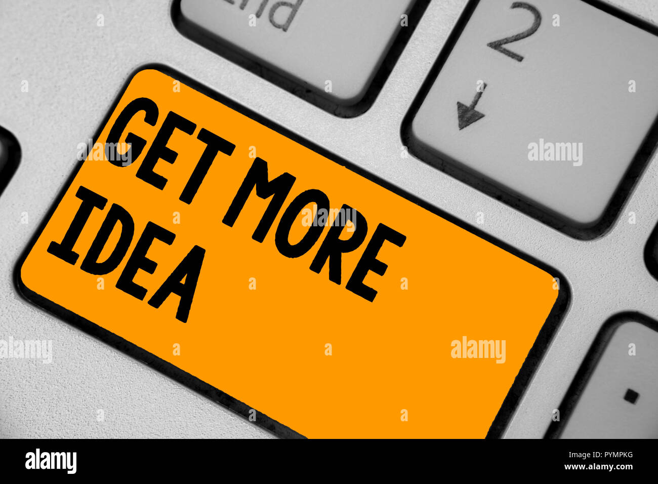 Handwriting text Get More Idea. Concept meaning Random Input Mind Map Picture Mock up Surveys ...