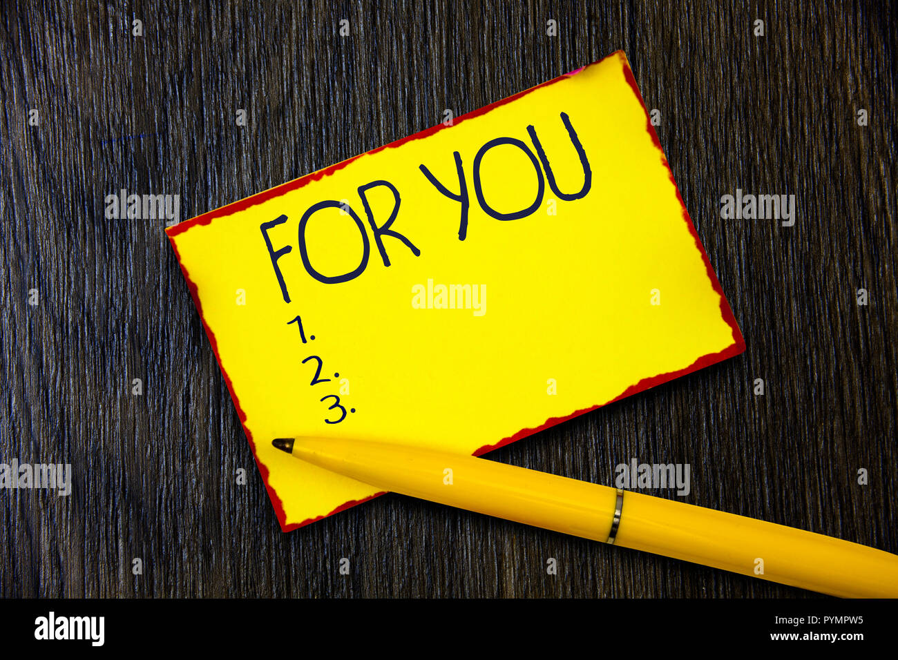 Handwriting text writing For You. Concept meaning Gift specially made ...