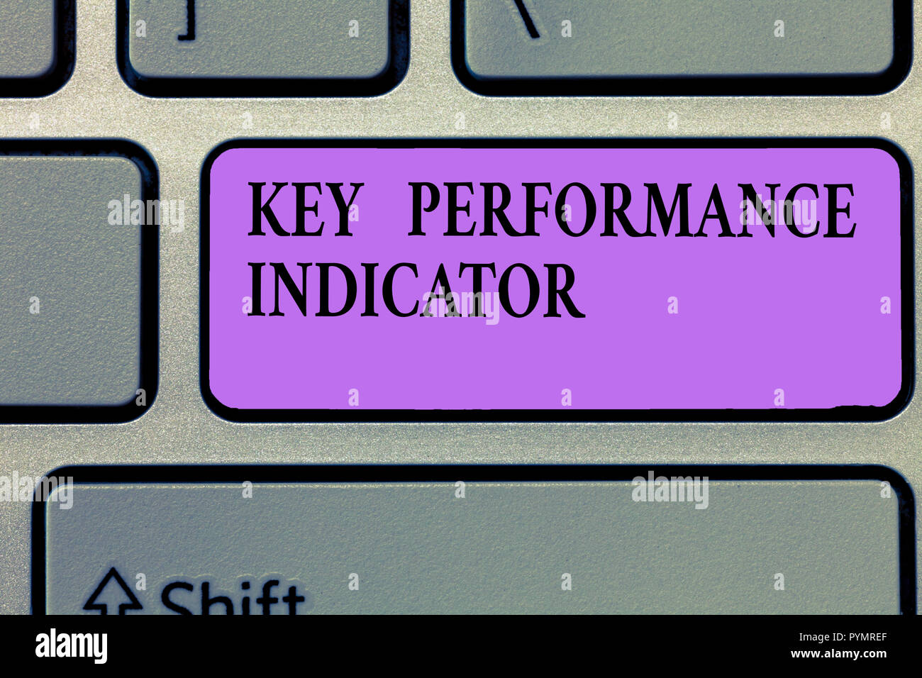 Writing note showing Key Performance Indicator. Business photo ...