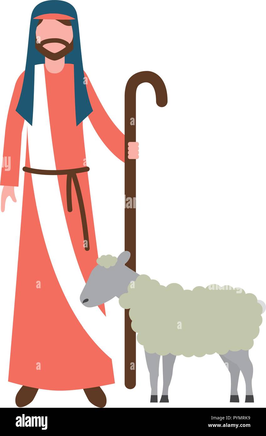 Shepherd stick cartoon character icon hi-res stock photography and ...