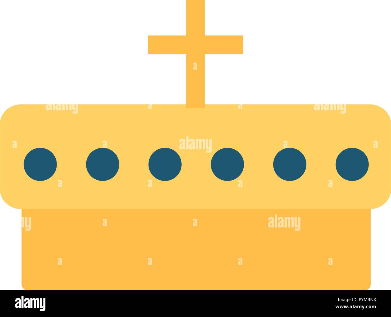 gold chest treasure religious on white background Stock Vector Image ...