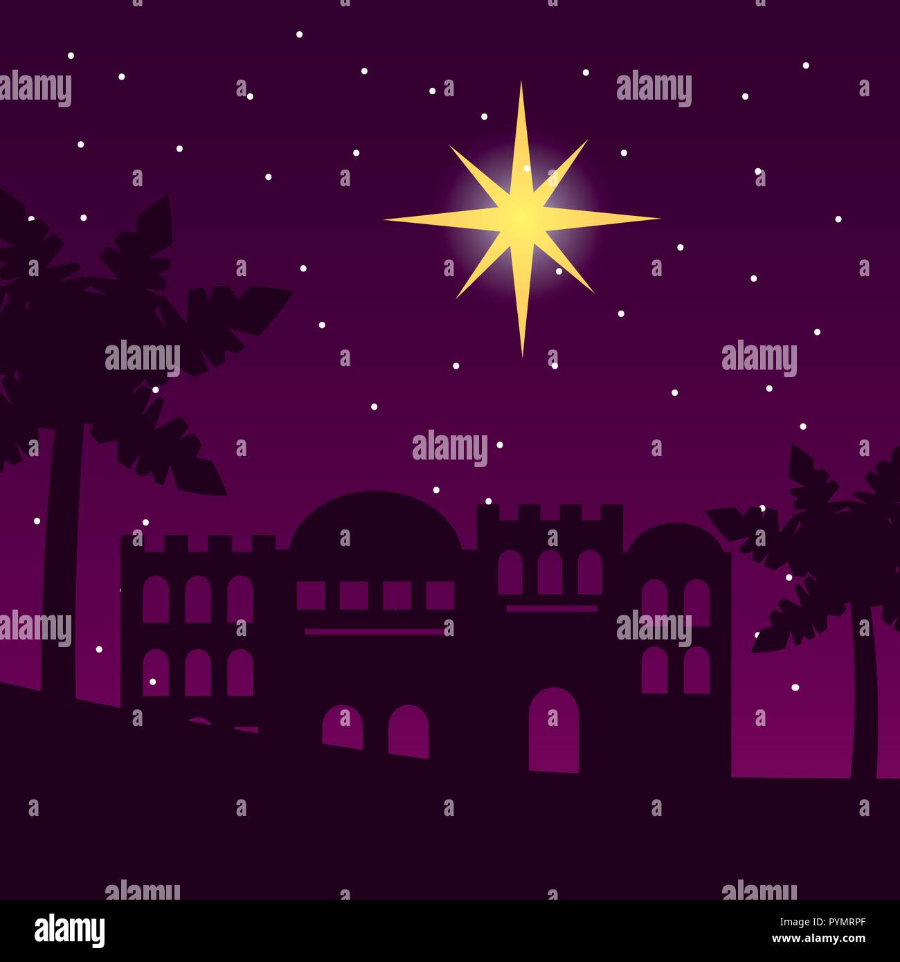 Starlight in desert Stock Vector Images - Alamy