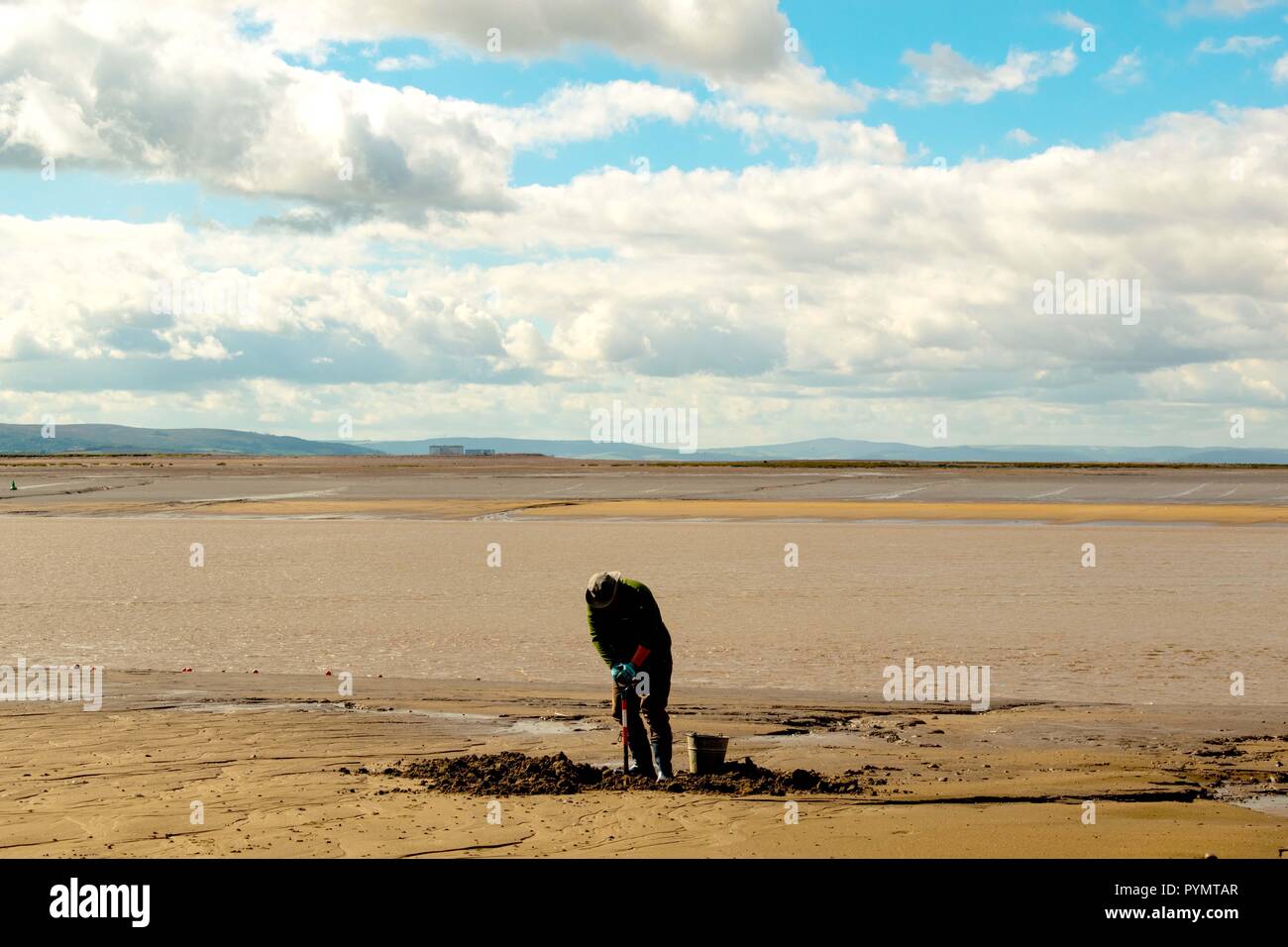 Bait digging for lugworms hi-res stock photography and images - Alamy