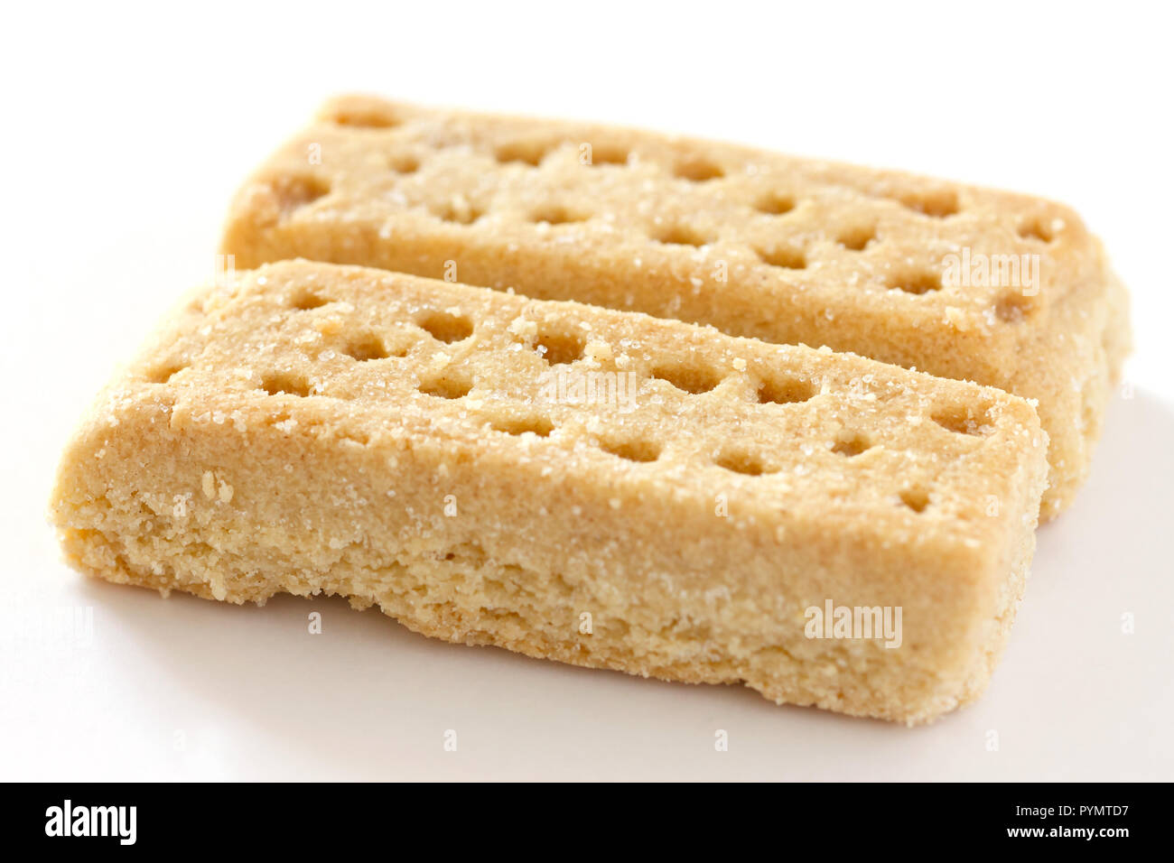 Classic shortbread finger biscuits on white surface Stock Photo - Alamy