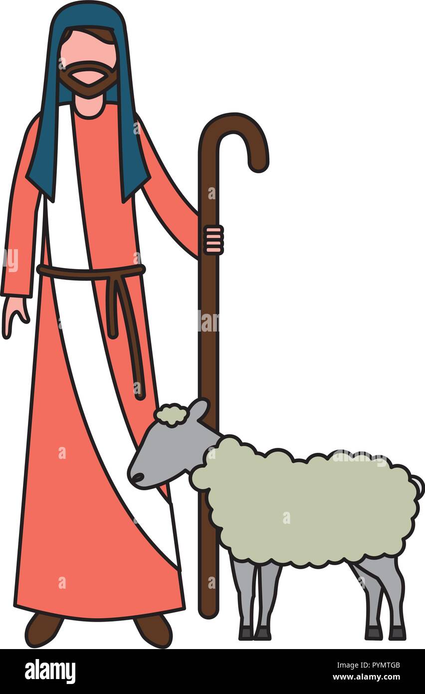 Shepherd stick cartoon character icon hi-res stock photography and ...