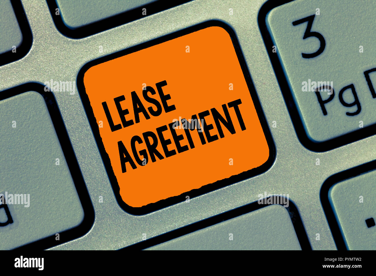 Handwriting text writing Lease Agreement. Concept meaning Contract on ...