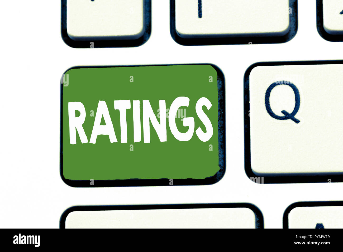 Writing note showing Ratings. Business photo showcasing Classification ...