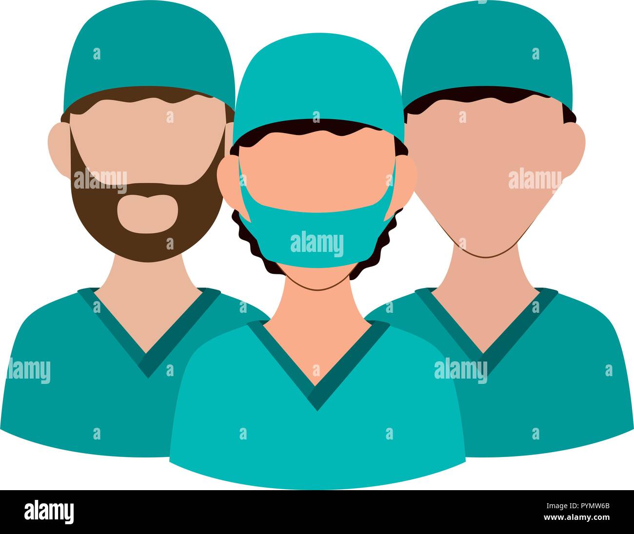 doctors medical staff avatars characters vector illustration design ...