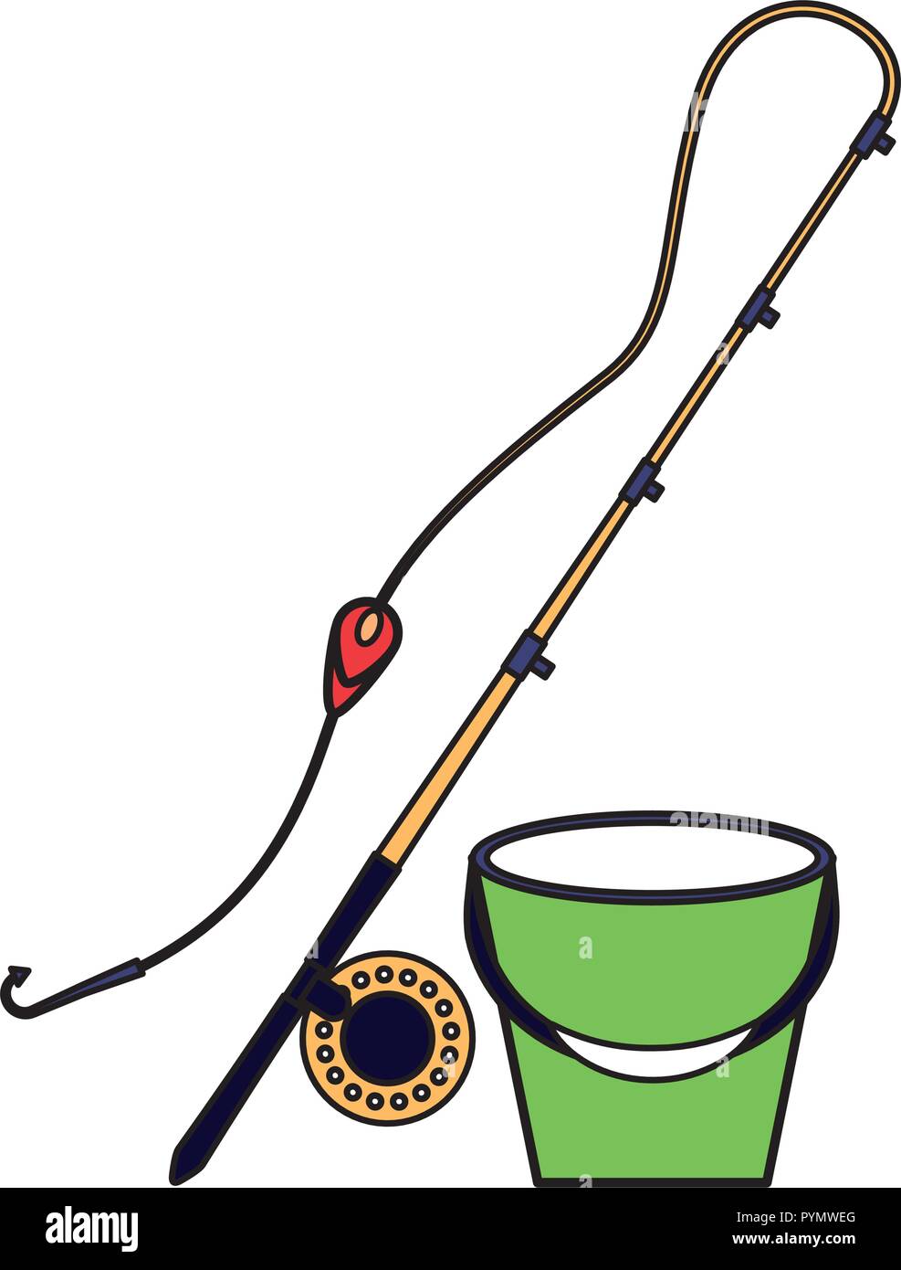 Bait bucket Stock Vector Images - Alamy