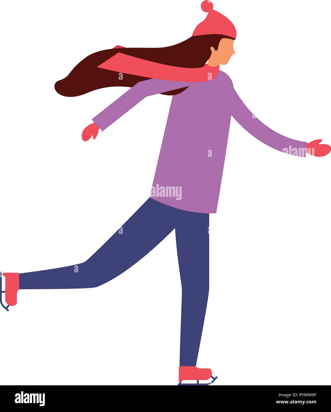 Teenage ice skaters hi-res stock photography and images - Alamy