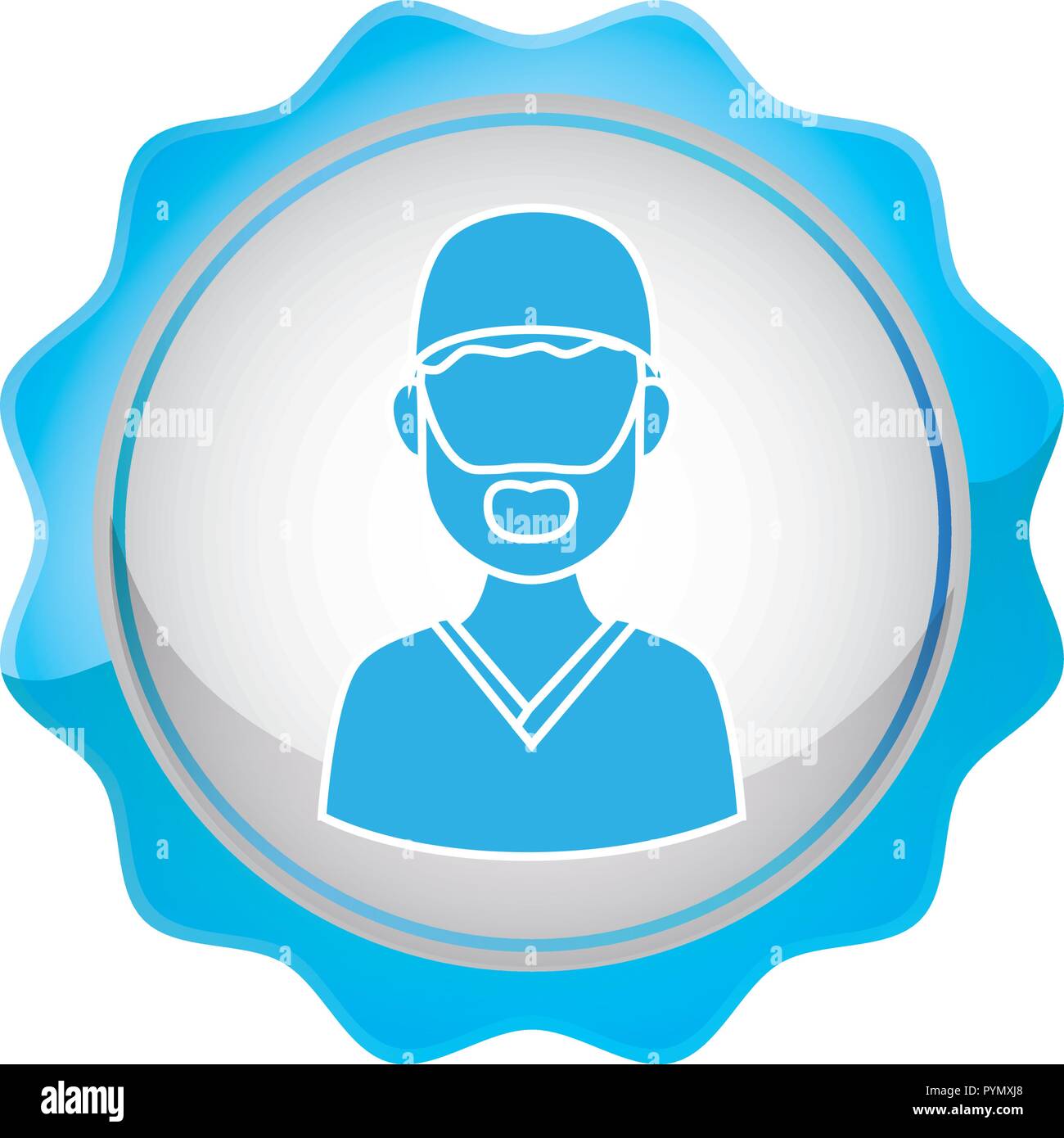 surgeon avatar character icon vector illustration design Stock Vector ...