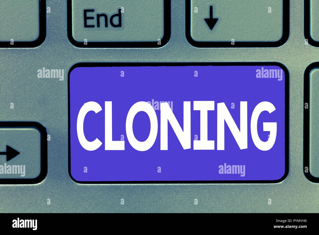 Writing note showing Cloning. Business photo showcasing Make identical ...