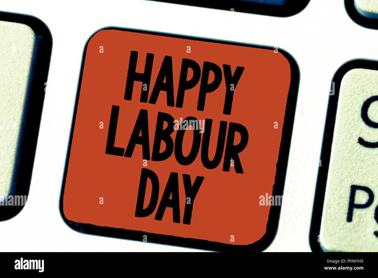 Conceptual hand writing showing Happy Labour Day. Business photo ...