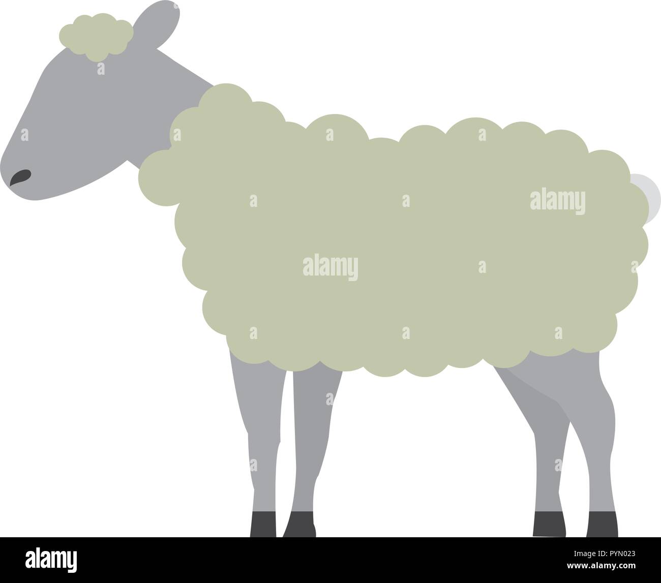 sheep cartoon animal wild life Stock Vector Image & Art - Alamy