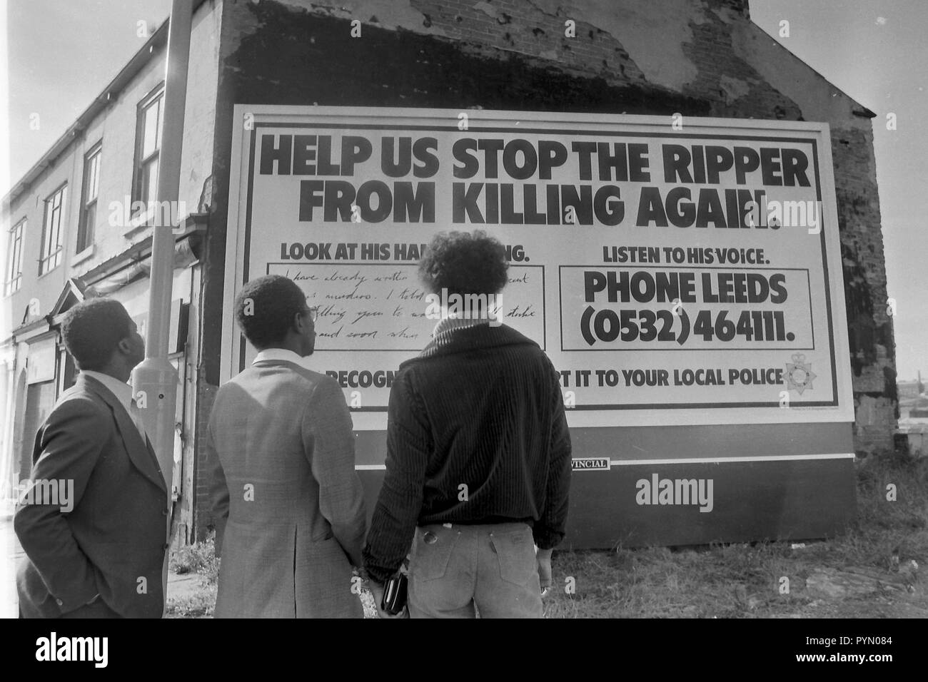 Ripper posters Leeds 1981 Stock Photo - Alamy