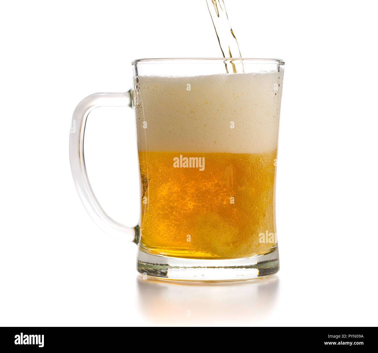Light foamy beer poured glass hi-res stock photography and images - Alamy