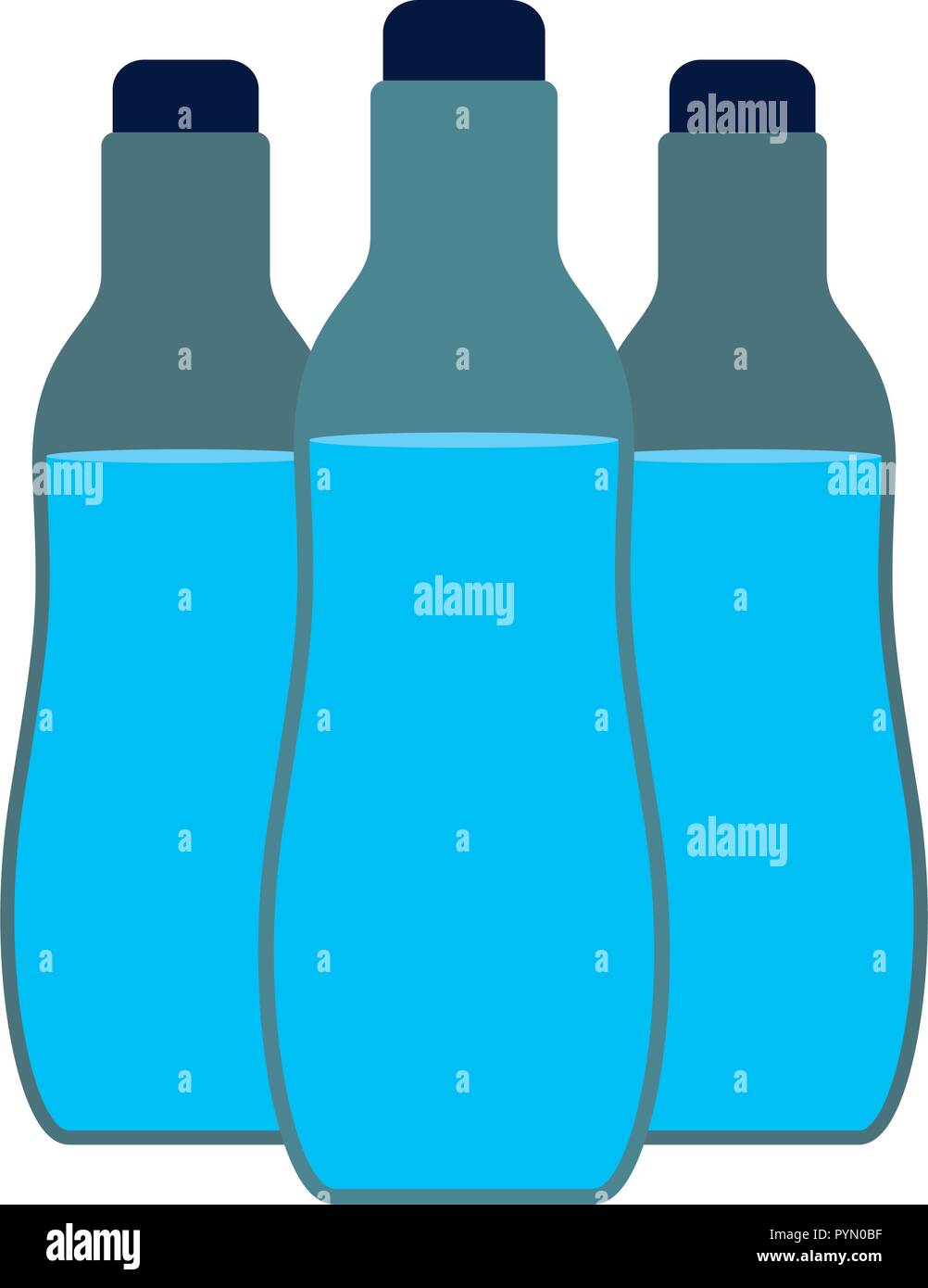 Set bottles mineral water Stock Vector Images - Alamy