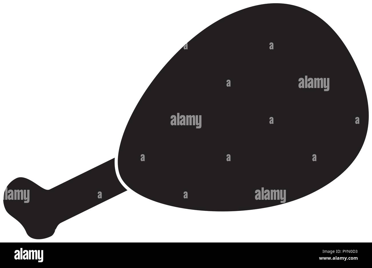 delicious chicken thigh icon vector illustration design Stock Vector ...